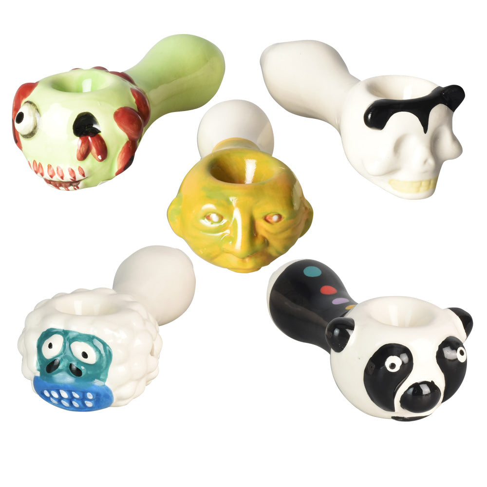 AFG Distribution - 5PC SET - Ghoulish Creature - Ceramic Hand Pipe - 4 ...