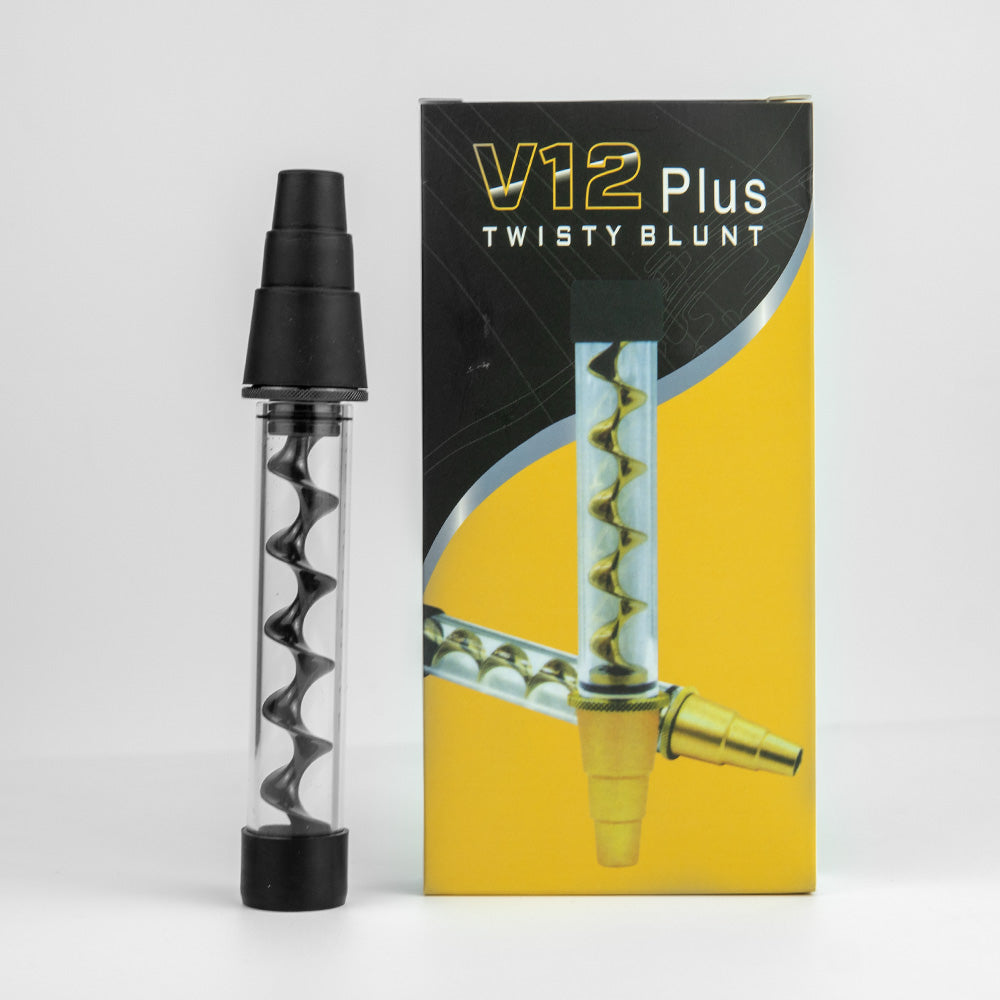 Haze Haven - Glass Blunt - Hand Pipe - Multiple Colors - 5" - Black ...