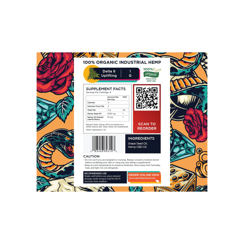 Super Chill CBD - Delta 8 Cartridges - 1 ML - 1000 MG Pre-Filled - Hig ...